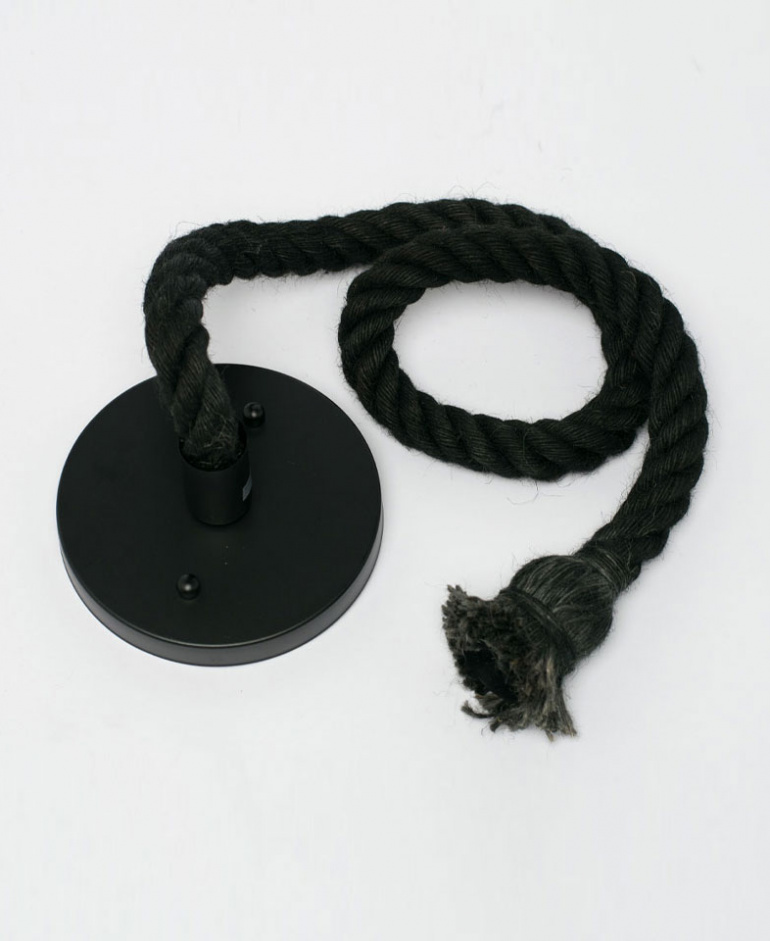 Black Ceiling Suspension Hardwired Hanging Pendant Light Kit