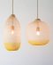 Flexible Bamboo Wood & Yellow Color Pendant Light Shade