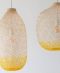 Flexible Bamboo Wood & Yellow Color Pendant Light Shade