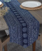 Hill Tribe Indigo Batik Long Table Runner