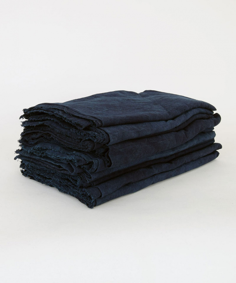 Pure Hill Tribe Indigo Plant Dyed Cotton Fabric Sheet
