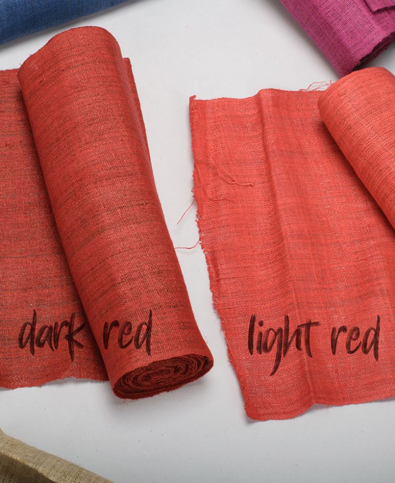 Lanna Passa - Hmong Hill Tribe Raw Hemp Fabric Dyed Rolls