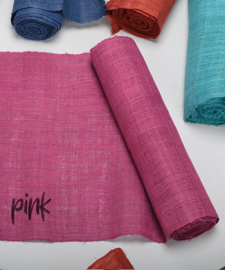 Lanna Passa - Hmong Hill Tribe Raw Hemp Fabric Dyed Rolls