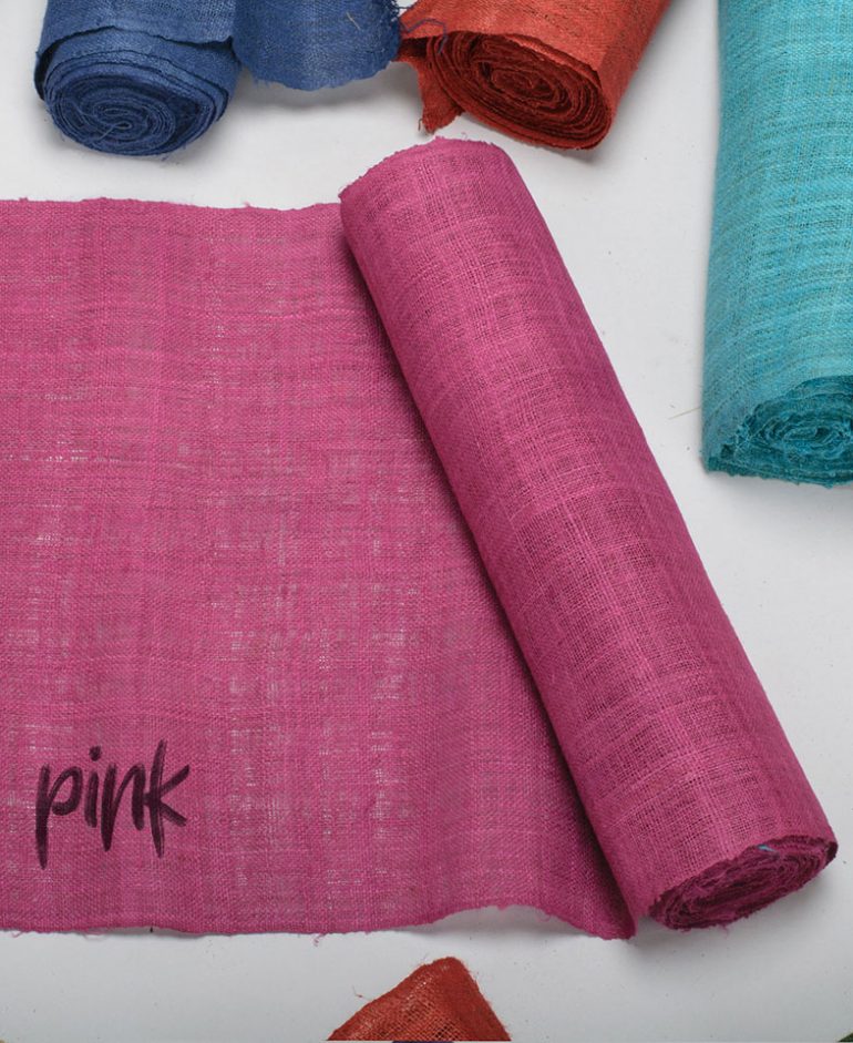 Lanna Passa - Hmong Hill Tribe Raw Hemp Fabric Dyed Rolls