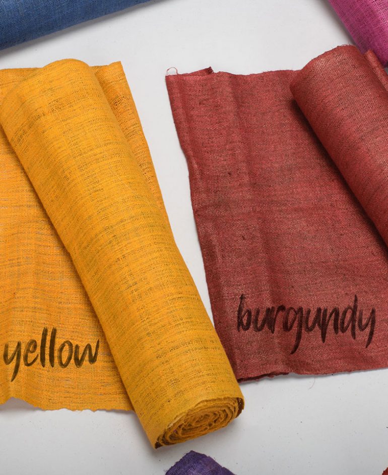 Lanna Passa - Hmong Hill Tribe Raw Hemp Fabric Dyed Rolls