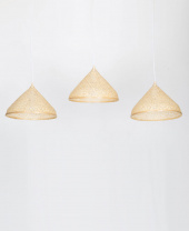 Small Cone Shaped Woven Bamboo Pendant Shade