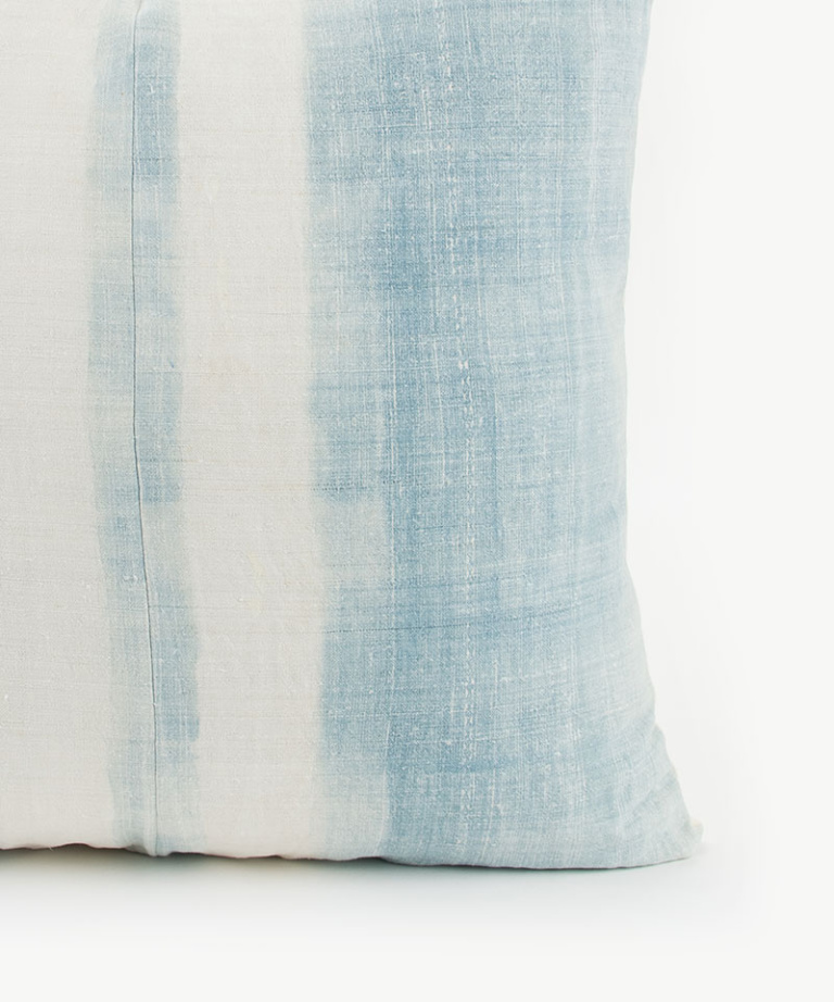 Vintage Hill Tribe Indigo Hemp Textile Cushion - Lanna Passa