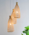 Tall Bamboo Pendant Cluster Lights - Triple Cluster Canopy